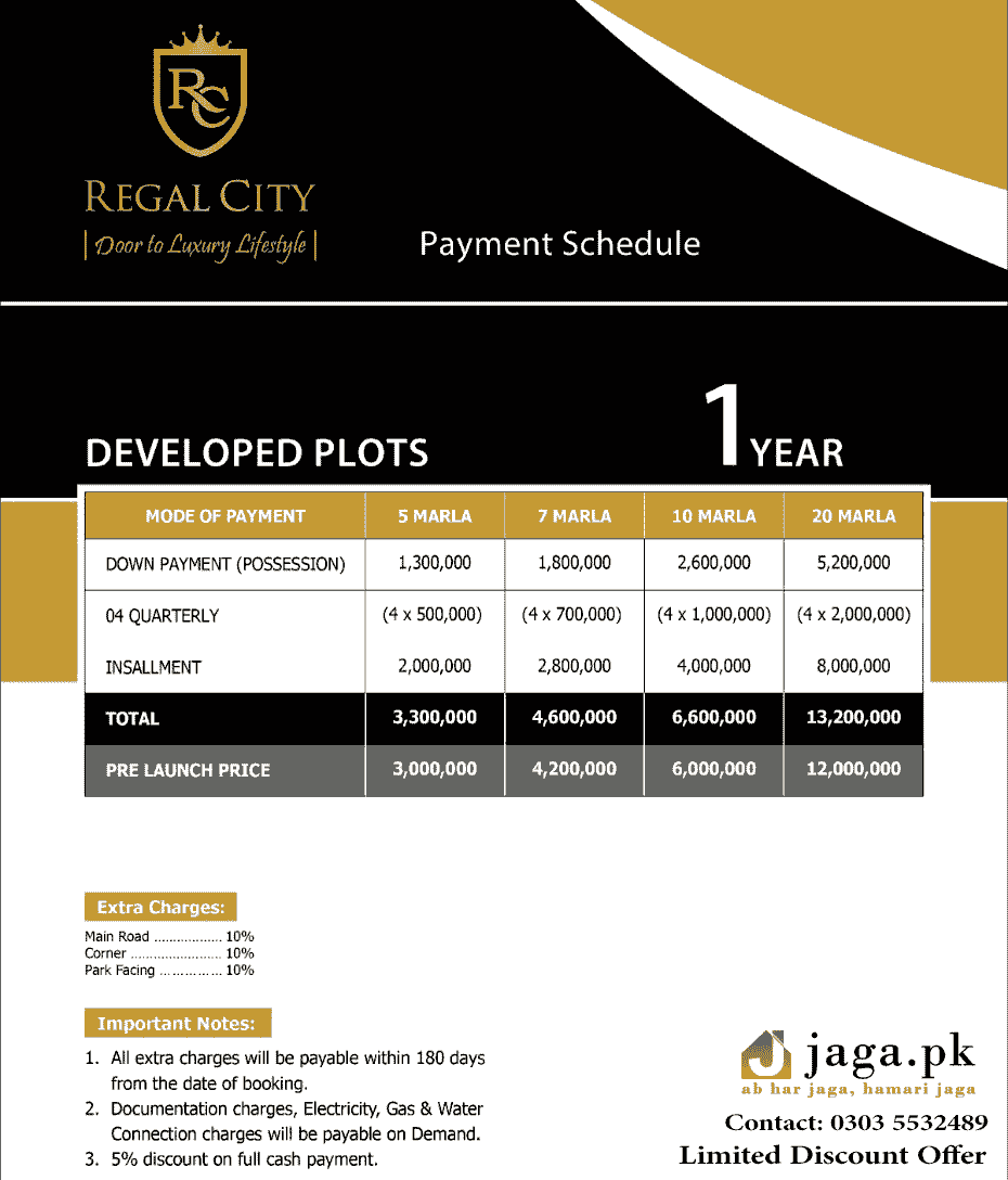 Regal City Sheikhupura | Location Map |Payment Plan |Details