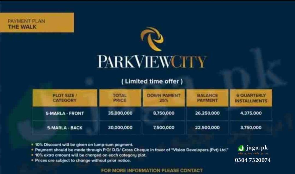 Plots on Installments in Lahore 2022 |Locations |Payment Plans